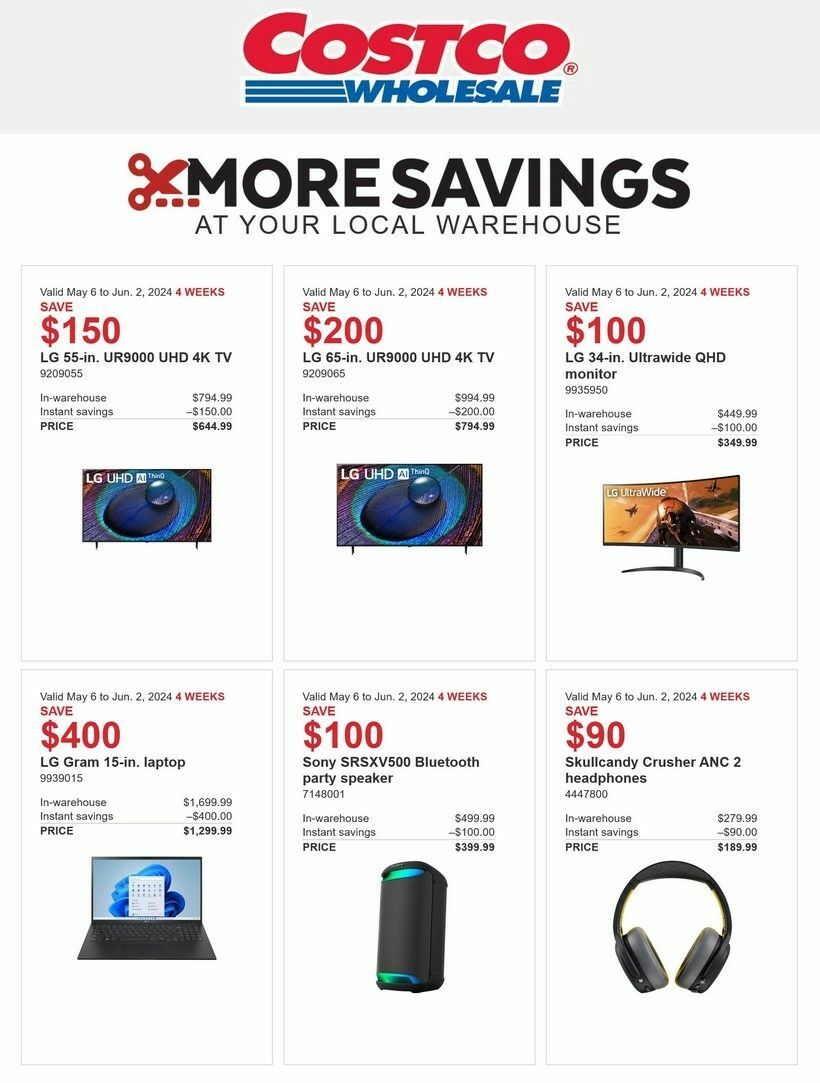 Costco Flyer from May 6