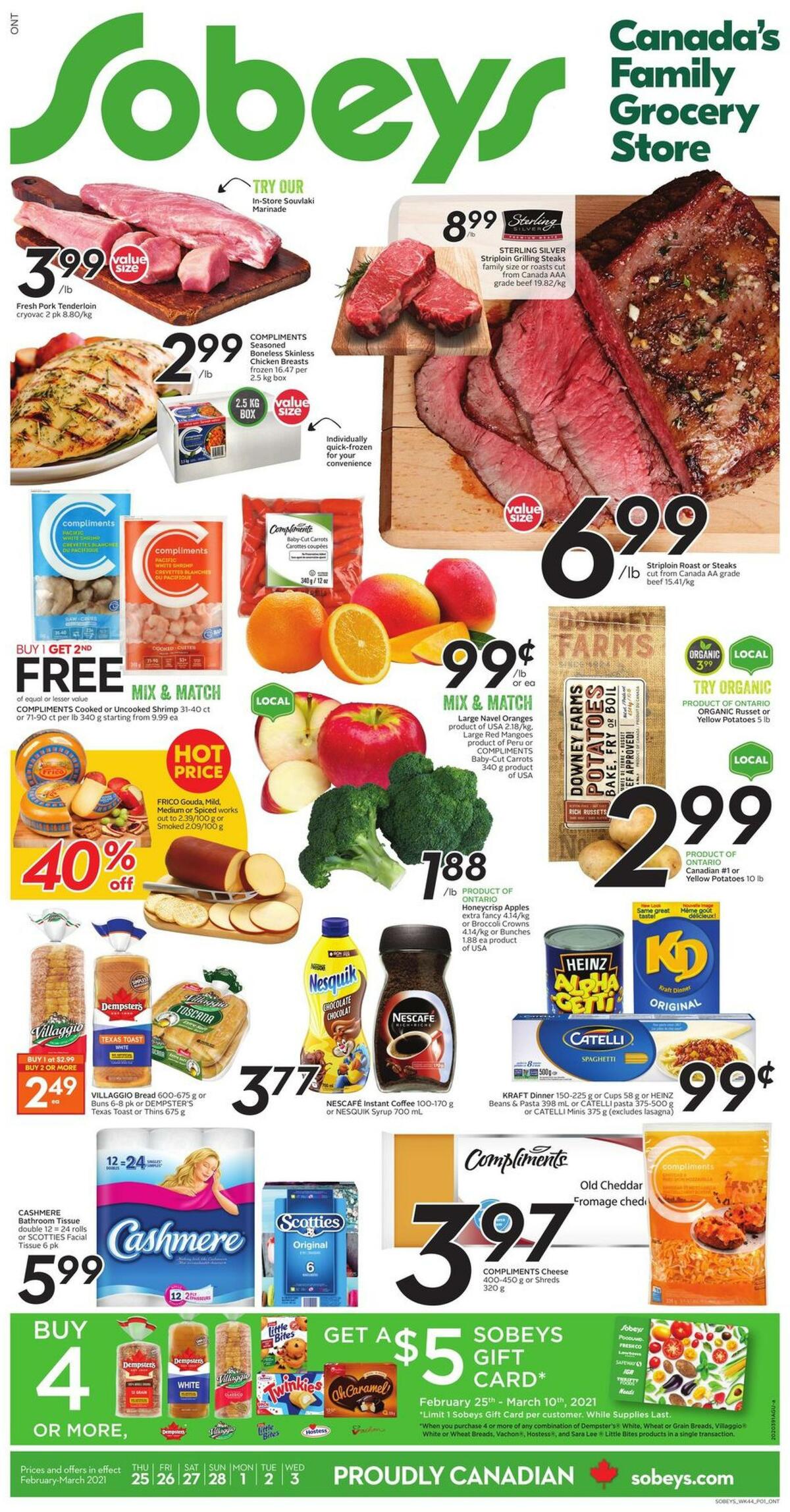 Sobeys Flyer from February 25