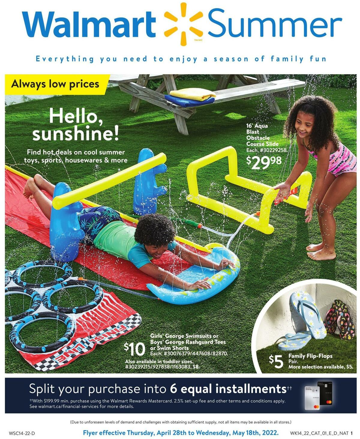 Walmart Summer Flyer from April 28