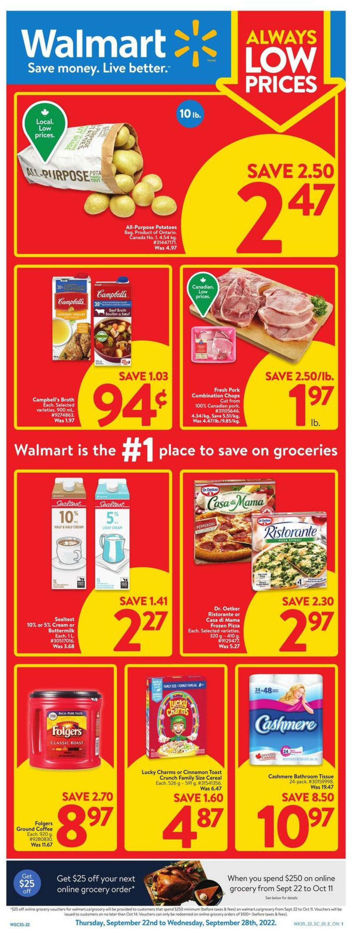 Walmart Flyer from September 22