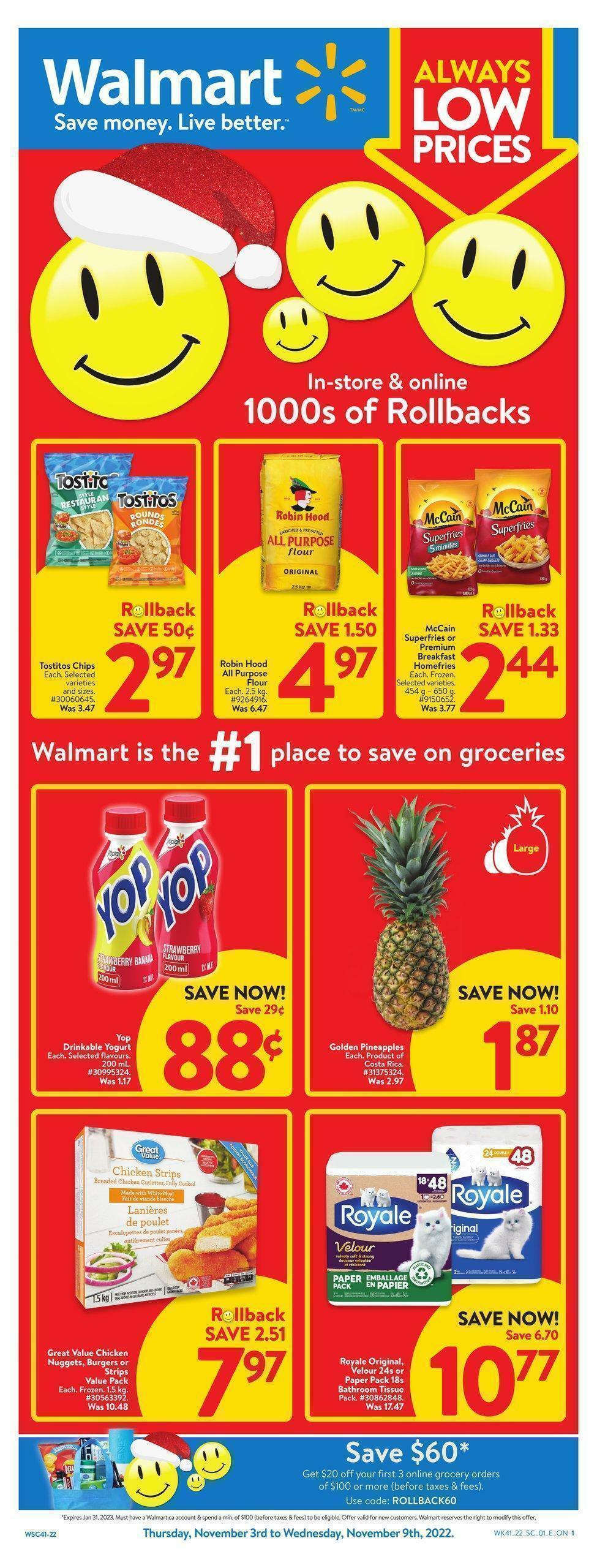 Walmart Flyer from November 3