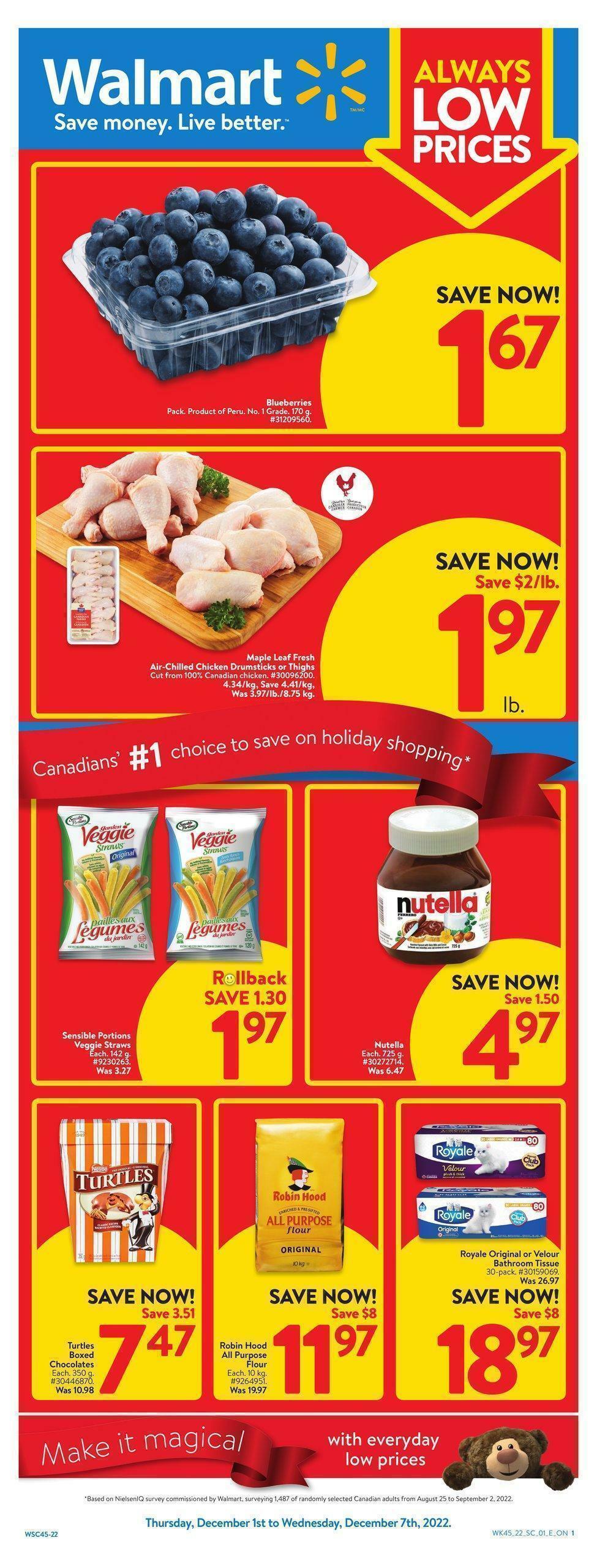 Walmart Flyer from December 1