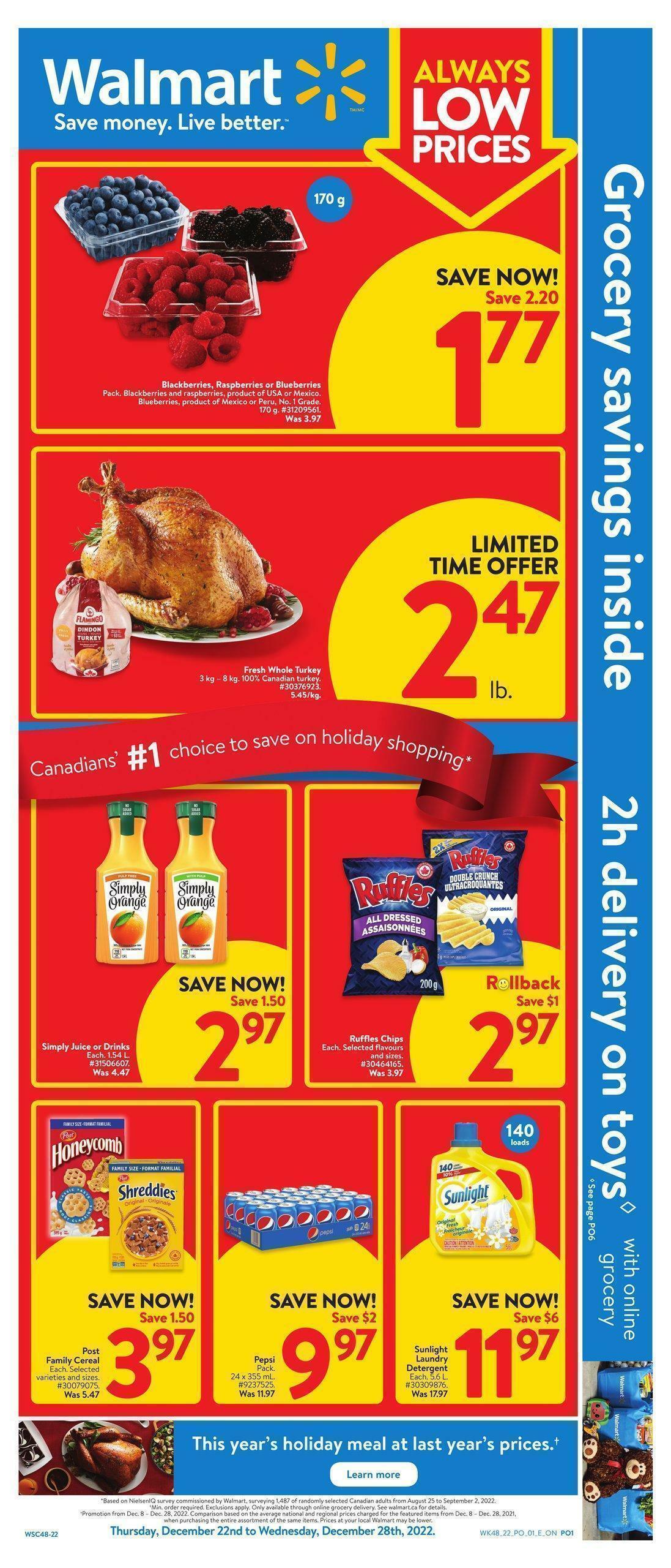 Walmart Flyer from December 22
