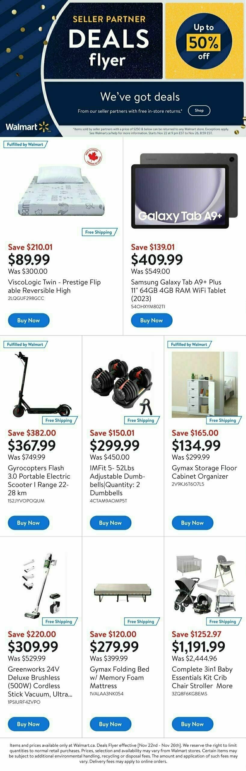 Walmart Deals Flyer Flyer from November 23