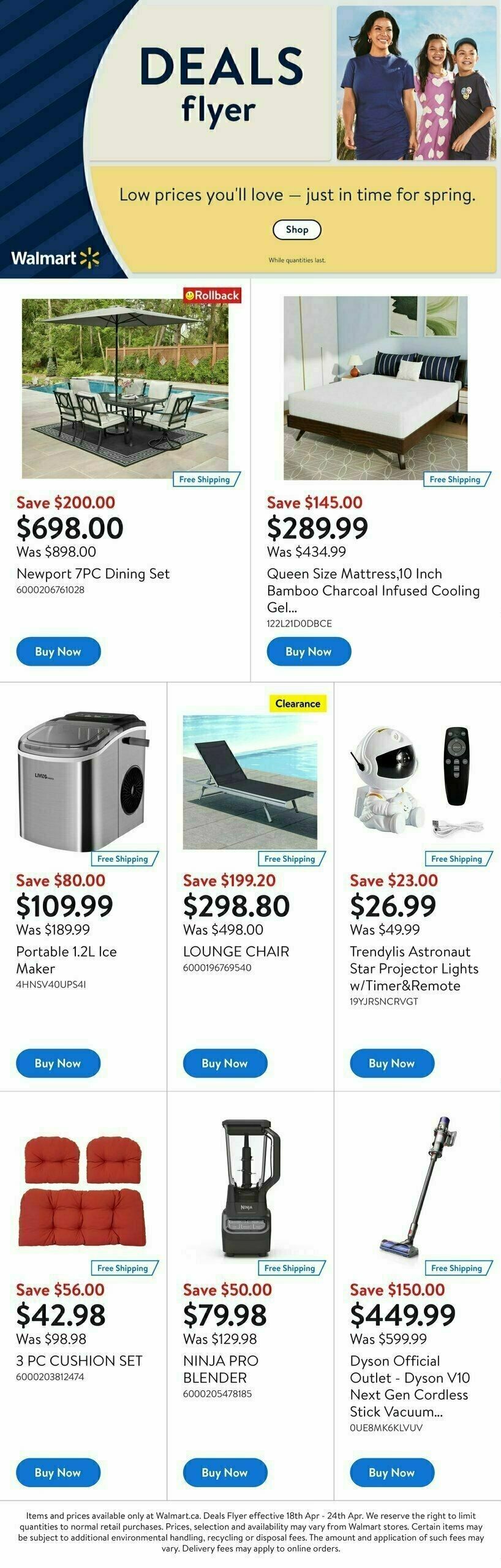 Walmart Deals Flyer Flyer from April 18