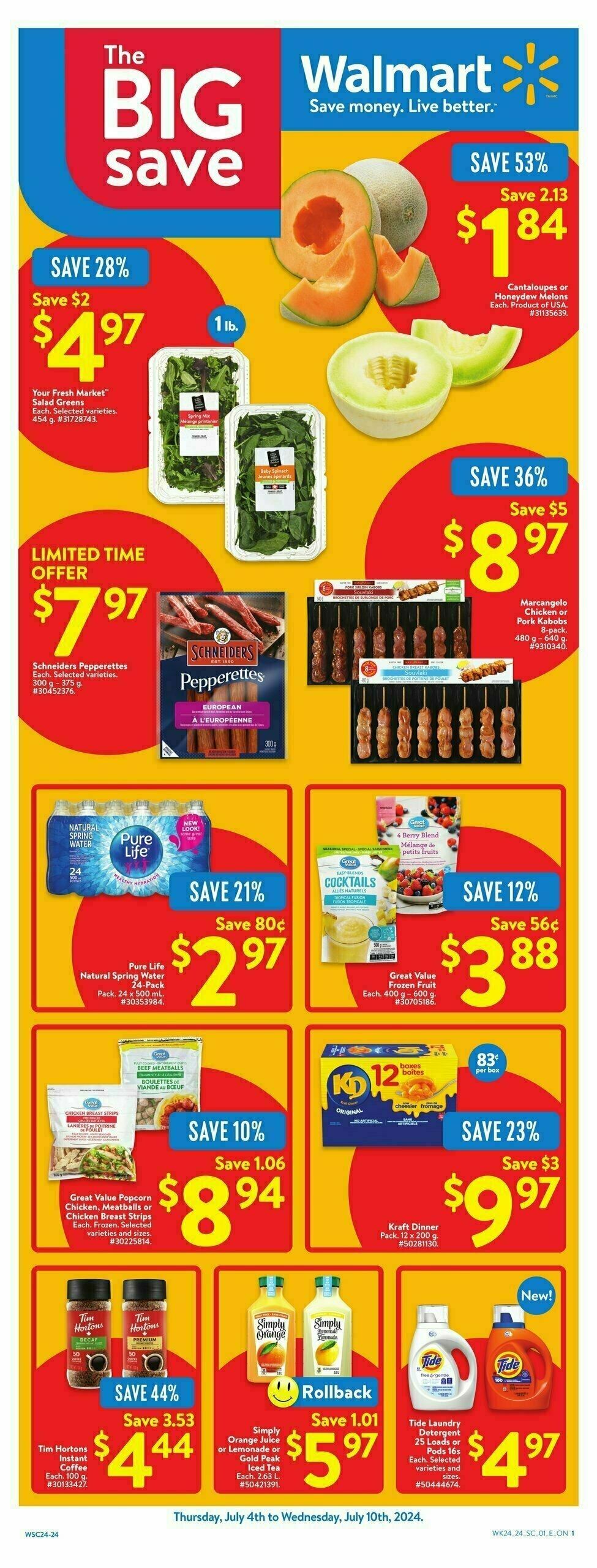 Walmart Flyer from July 4