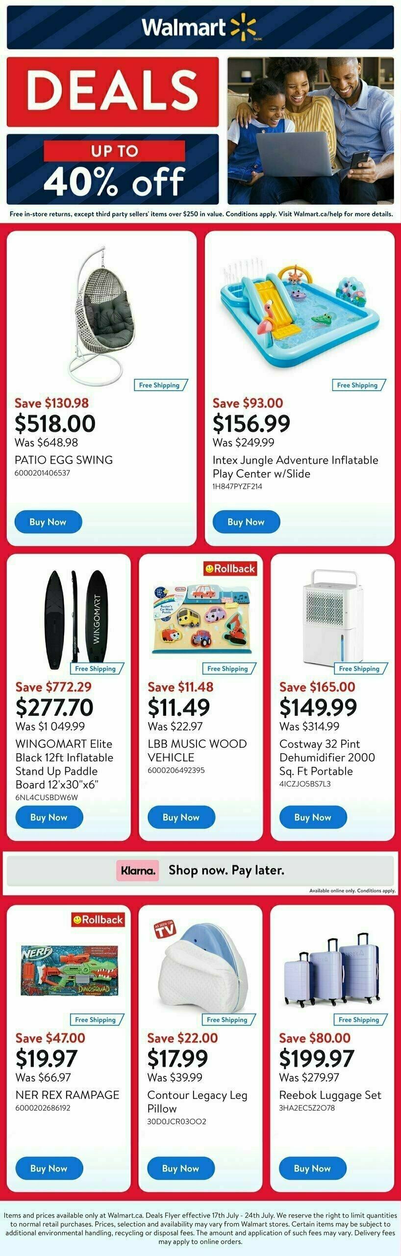 Walmart Deals Flyer Flyer from July 18