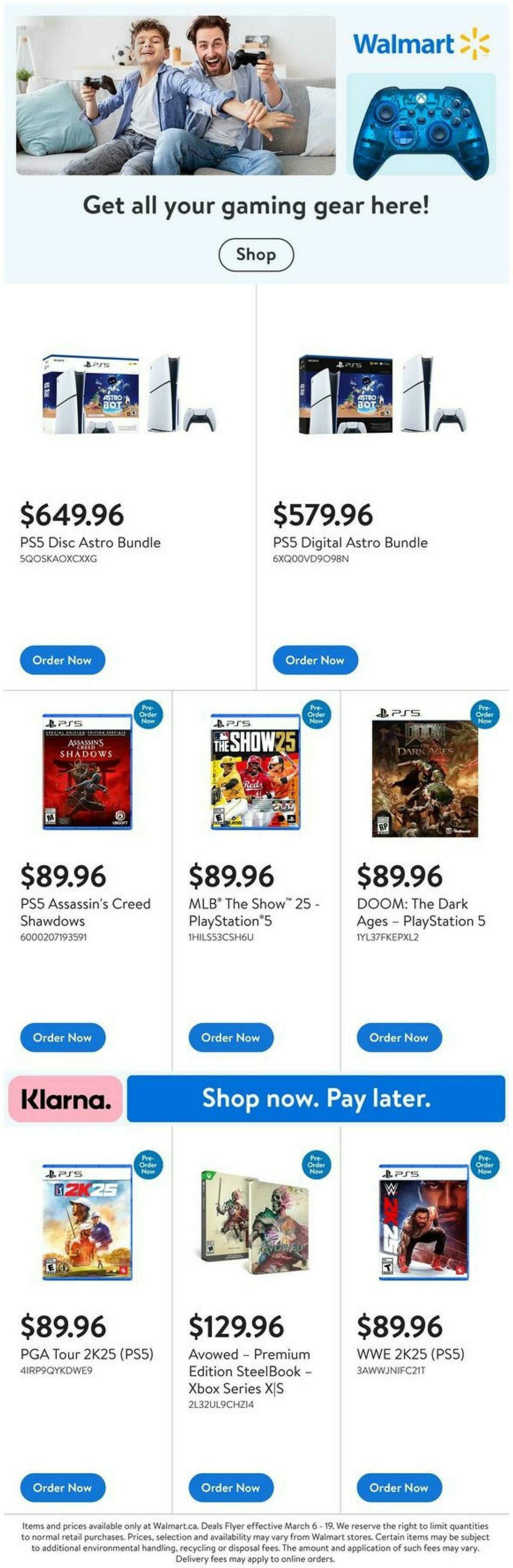 Walmart Gaming Guide Flyer from March 6
