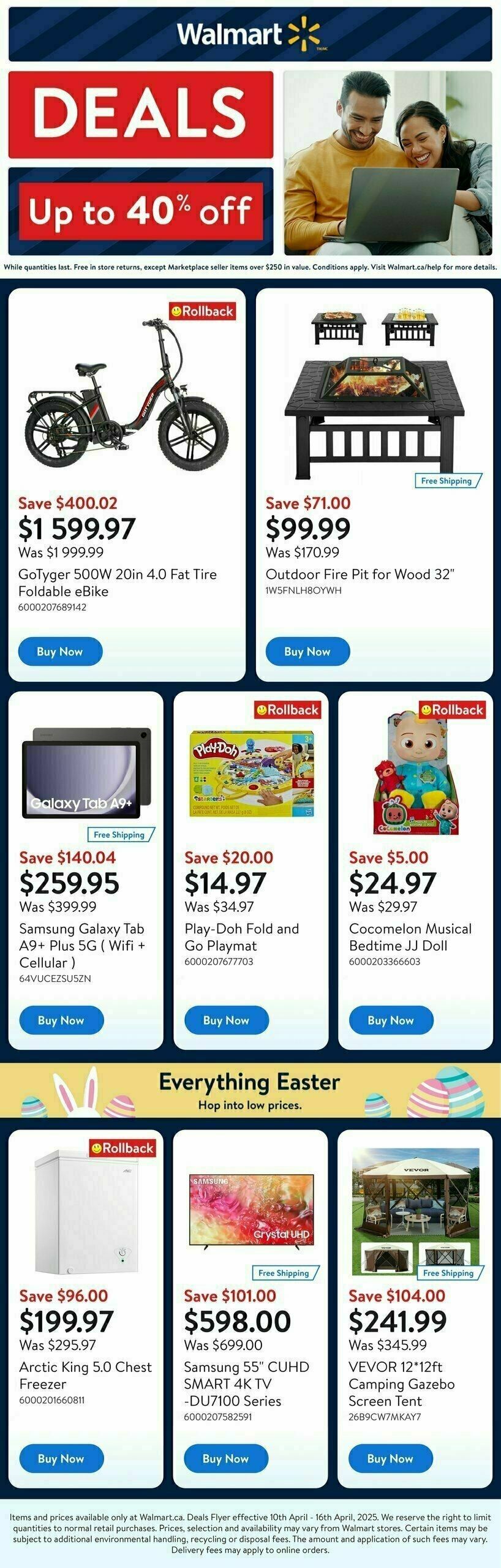 Walmart Deals Flyer Flyer from April 10