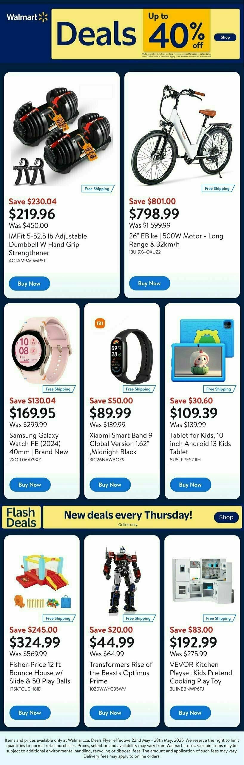 Walmart Deals Flyer Flyer from May 22