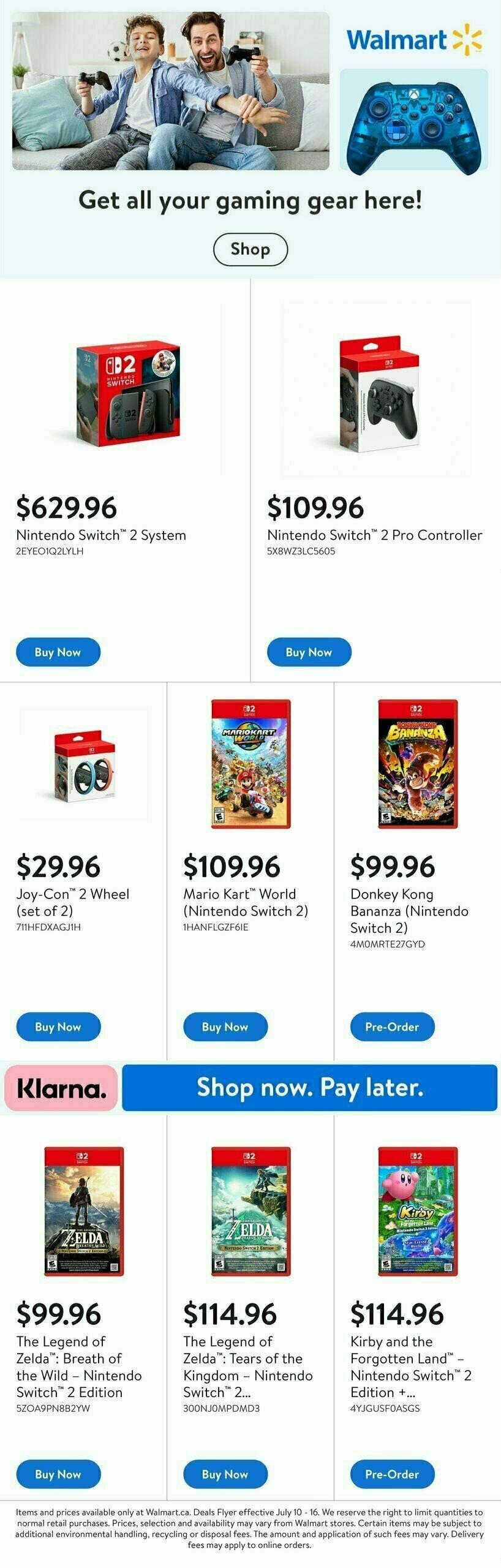 Walmart Gaming Guide Flyer from July 10