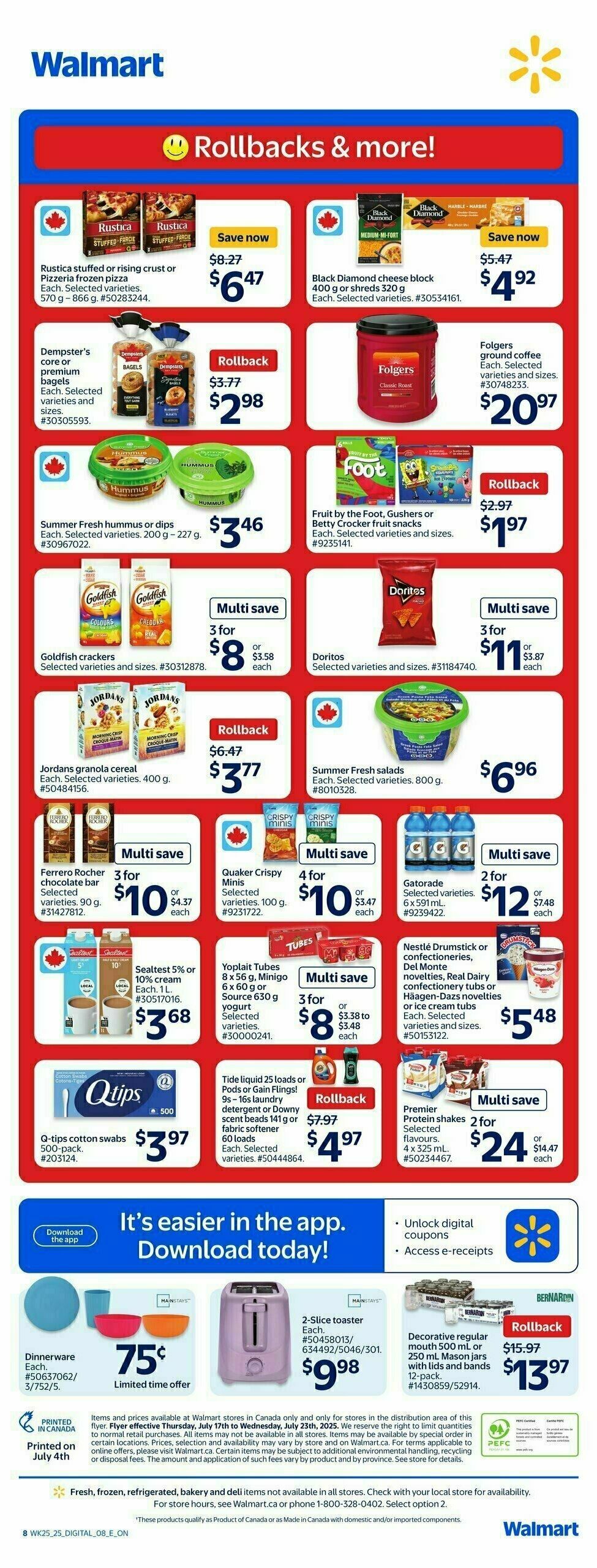 Walmart Flyer from July 17 - Page 2