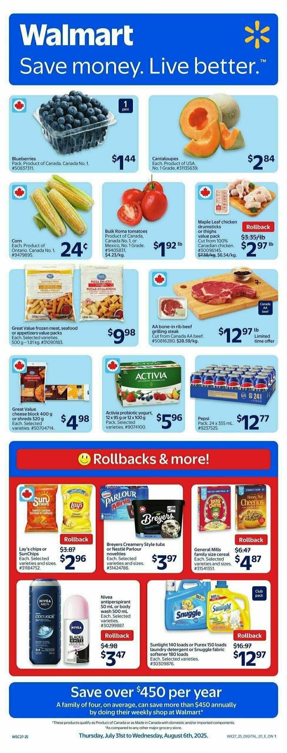 Walmart Flyer from July 31