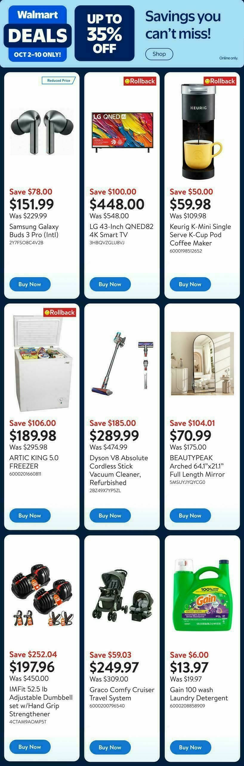 Walmart Deals Flyer from October 2