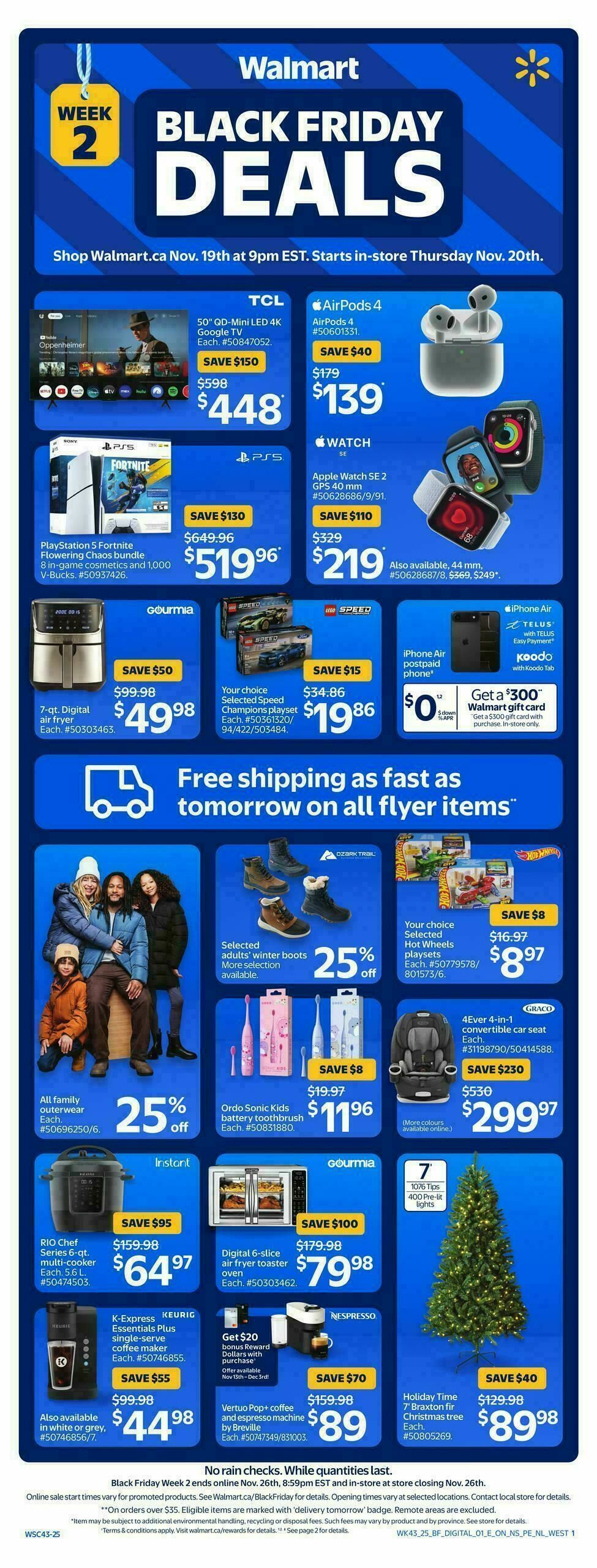 Walmart Black Friday Flyer from November 20